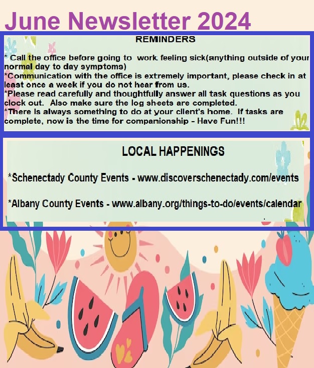 June Newsletter – hisccaregiver.com